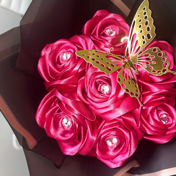 Eternal Ribbon Roses - Etsy