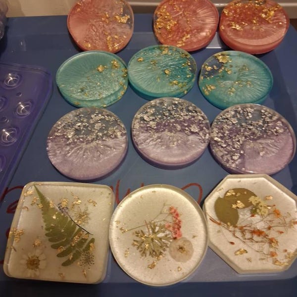 Resin Sewing Pattern Weights: Dried Flower Sewing Weights, Set of 3 or ...