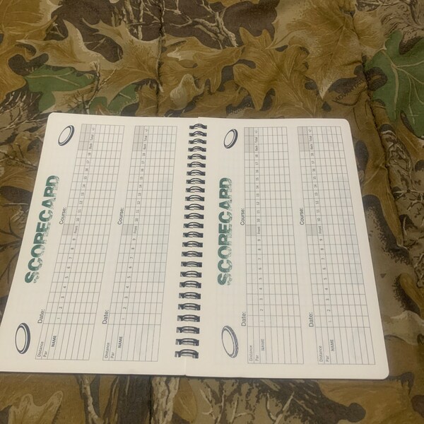 Disc Golf Score Keeper, 110 Rounds for 6 Players, Wire Bound - Etsy