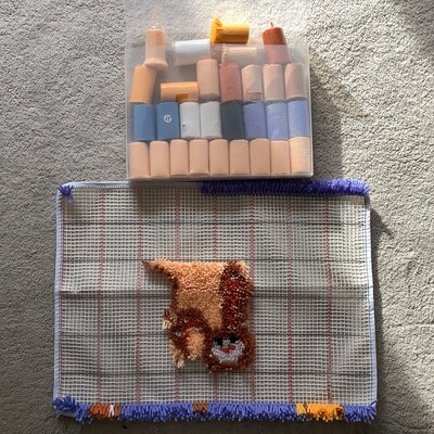 Cute Animal Cartoon Pattern Latch Hook Kits Rug Making Kits for Adults ...