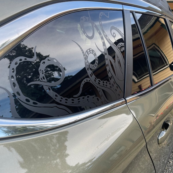 Fits Only for 10-24 Subaru Outback, Octopus Tentacles, Quarter Window ...