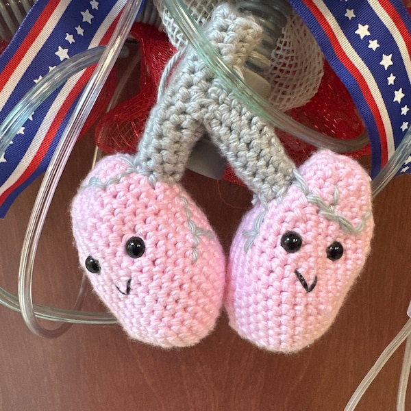 Crochet Anatomical Lungs- PDF PATTERN | Crochet Anatomy, Body Parts ...