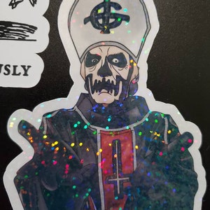 Boxing Papa IV Holographic Vinyl Sticker - Etsy