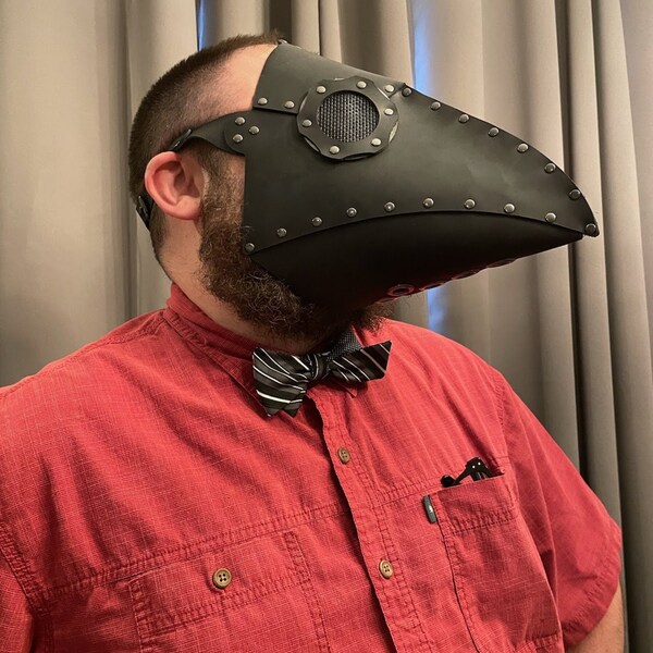 Custom Leather Plague Doctor Mask - Made to Order - Etsy