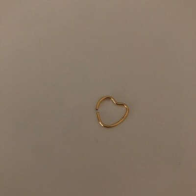 Fake Heart Helix Ring-fake Piercing-gold, Silver, Rose Gold. - Etsy