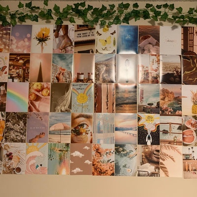 Inspired by Tezza, Printable Photo Wall, Purple Aesthetic Collage Wall ...