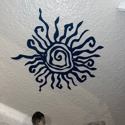 Hippie Fun Wacky Sun THE ORIGINAL Unique Metal Sun Garden Wall Outdoor ...