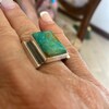Beth Dutton Inspired Turquoise and Sterling Silver Large Statement Ring ...