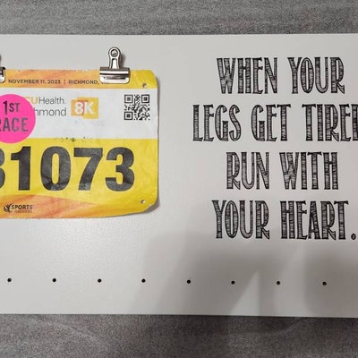 Customizable Single Bib Medal Holder Medal Display Rack You Design It ...