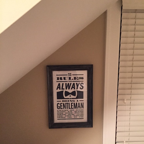 Gentleman Rules Print - 11x17 - Etsy