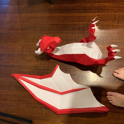 DIY Papercraft Dragon: Turn This Printable PDF Pattern Into an ...