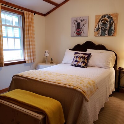 Yellow Lab Art Print, Fun Yellow Labrador Art on Canvas or Fine Art ...