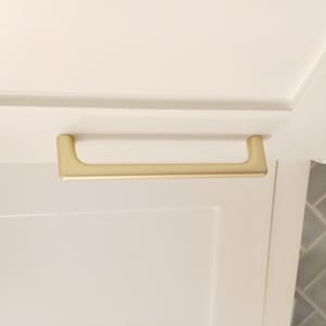 Simple Matte Gold Handles Drawer Handles Pulls, Gold Satin Finish ...