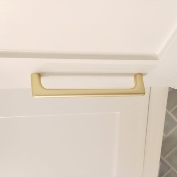 Simple Matte Gold Handles - Drawer Handles Pulls, Gold Satin Finish ...