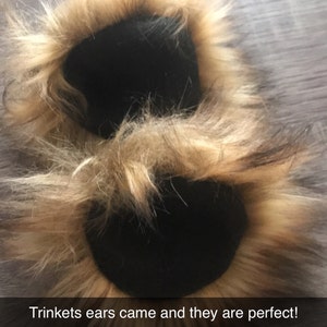 Brown Bear Ears Clip on in Faux Fur - Etsy