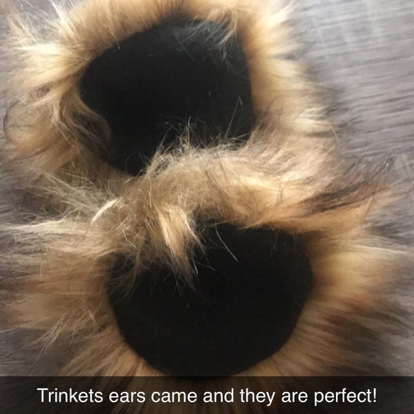 Brown Bear Ears Clip on in Faux Fur - Etsy
