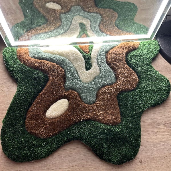 Anime Keyboard Tufted Rug / Handmade Fluffy Keyboard Rug - Etsy