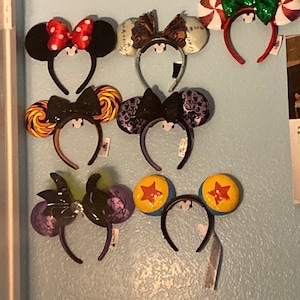 Mickey Mouse Ears Wall Mount x3-Pack | Etsy