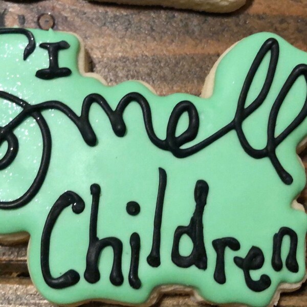 I Smell Children Hand Lettered Cookie Cutter - Etsy