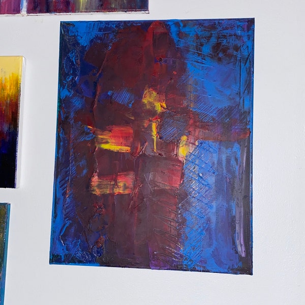 Transient. Layered Abstract Oil Painting 16 X 12 - Etsy
