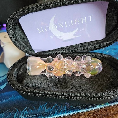 One Hitter Pipe Glass Chillum Pipes Mystery Fumed Chillum by Moonlight ...