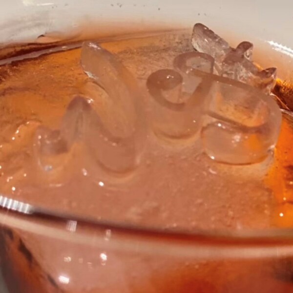 Custom Design Whiskey Ice Mold, Ice Cubes Based on Your Image, Logo Ice ...