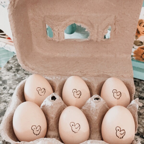 Mini Egg Stamp - Silkie Chicken - Egg Stamps - Chickens - Fresh Eggs ...