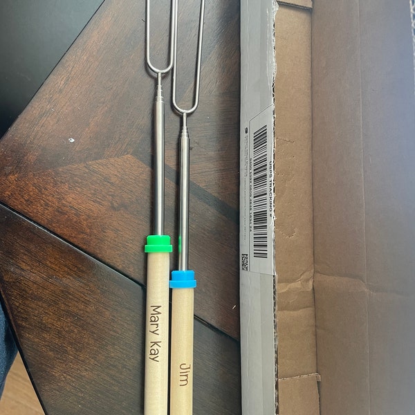 Set of 4 Smores Roasting Sticks, Marshmallow Roasting, Expanding ...