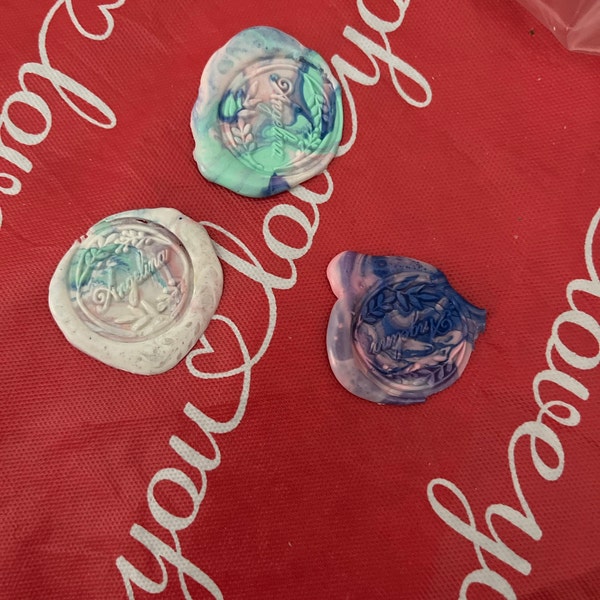 Custom Wax Seal Stamp Kit, 1200pcs Waxbeads Included, Personalised ...