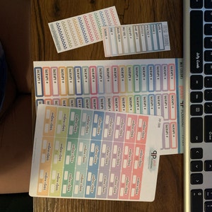 Therapy Label Tracker Planner Stickers - Etsy