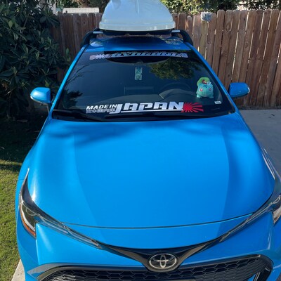 Made in Japan V1 Windshield Decal Car Sticker Banner JDM Vinyl Graphics ...