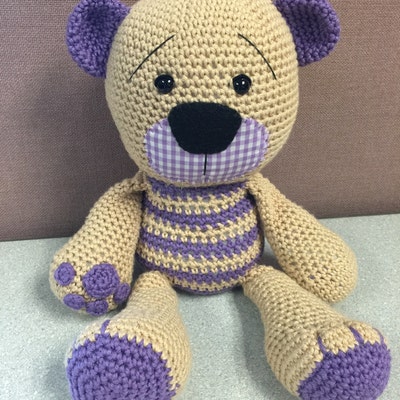 PATTERN Tummy Teddy Crochet Pattern, Amigurumi Pattern, Teddy Bear ...