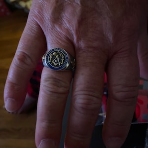 Past Master Ring Signet Ring Masonic Freemason Jewelry Master | Etsy