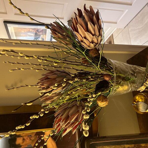 1/2/5 Artificial Protea Stem，high Real Feel Protea Flower，flower ...