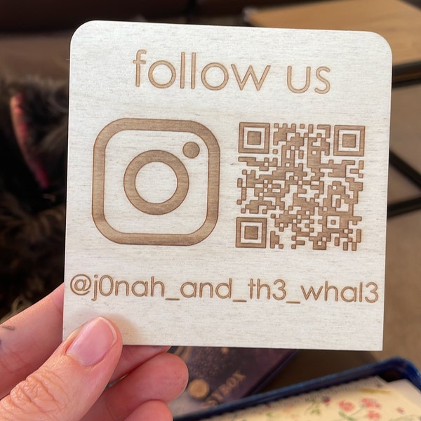 Social Media QR Code Sign | Instagram/facebook QR Code | Follow Us Sign ...