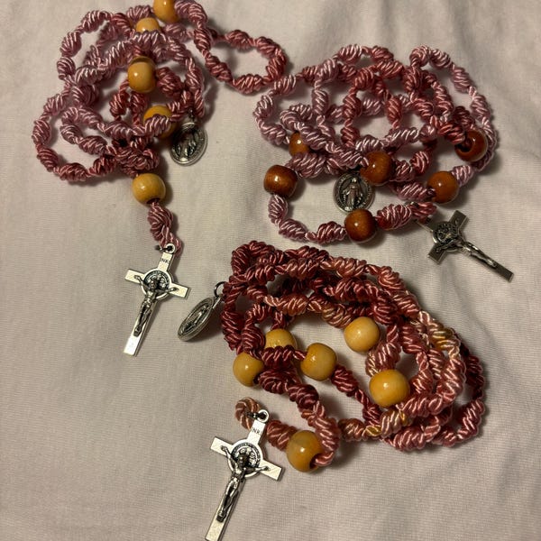 PREPARE Knotted Rosary Rope Rosary twine Rosary Cord Rosary First ...