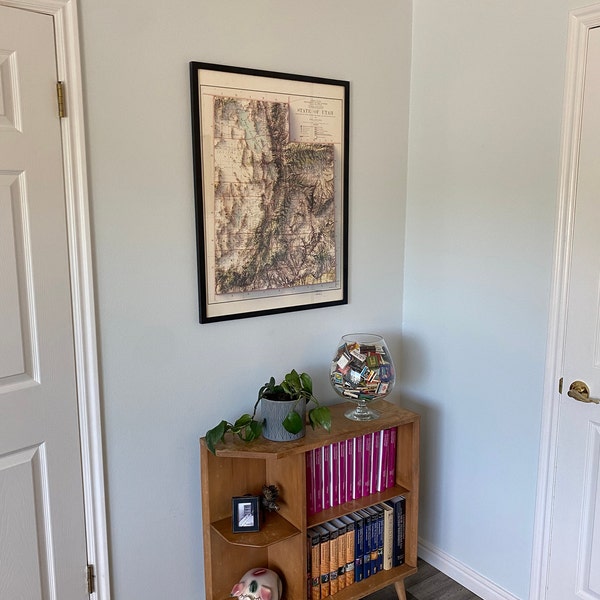 Texas Geology Map - Topographical Relief Wall Art Poster, Unique Home ...