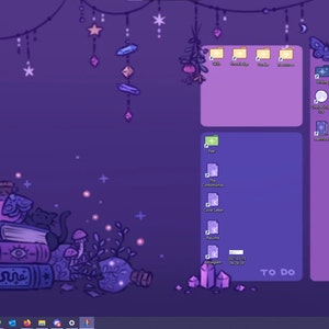 Wizard Frog Computer Desktop Theme Background Wallpaper - Etsy