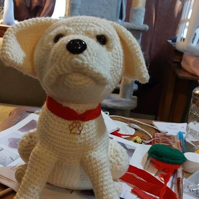 Labrador Retriever Crochet Pattern, Chocolate Crochet Labrador Pattern ...