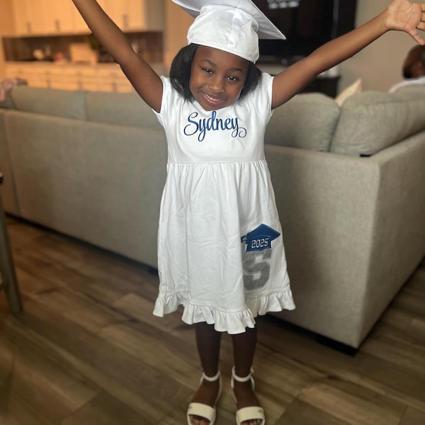 Kindergarten Graduation Dress, Girls Graduation Dress, Toddler Girls ...