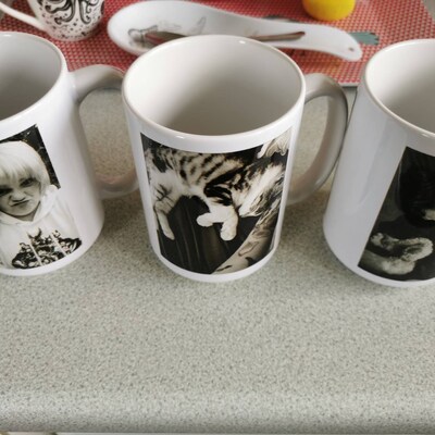 Custom Printed 15oz Large Mug Personalised Text Photo Image Logo ...