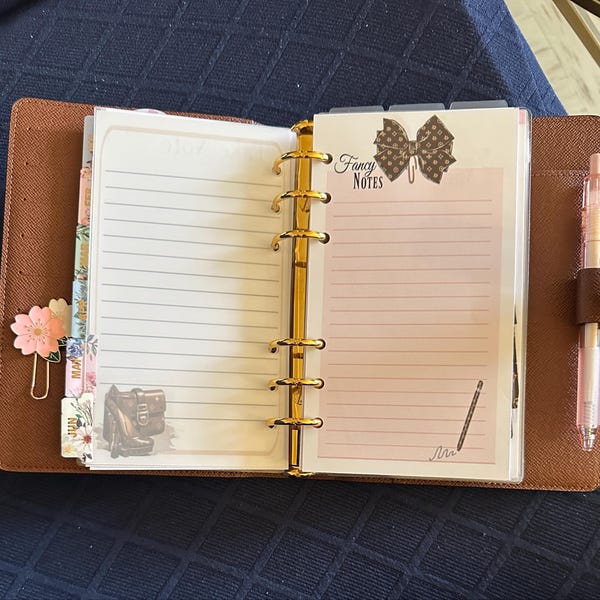 Personalized Agenda Planner Insert Dashboard or Cover Set for Your ...
