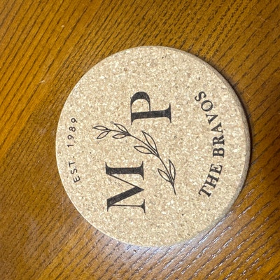 Set of 100 Personalized Cork Coaster Wedding Favors Wedding ...