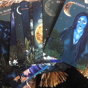 The Sacred Moon Goddess Oracle Deck ™ 40 Large Cards Matte Finish ...
