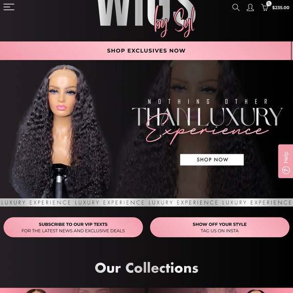Shopify Pink Cosmetics Theme Template Website Design Shopify Theme Cosmetics E-commerce Website ...