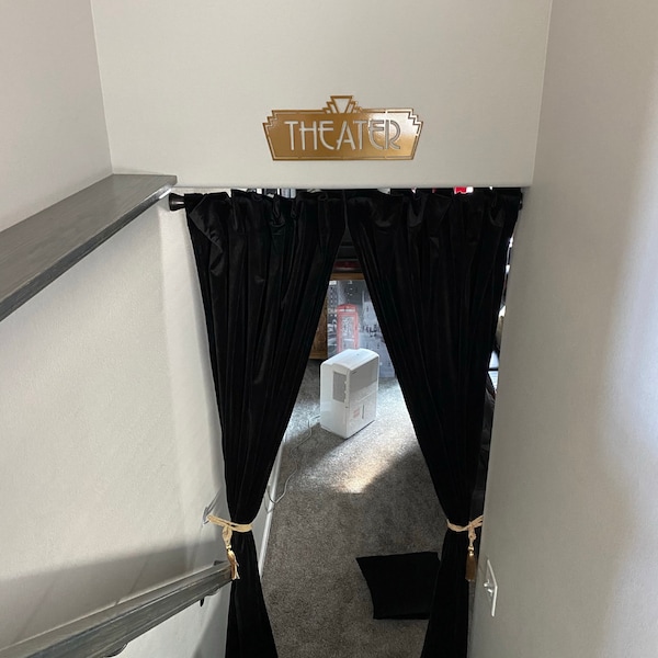 Retro Theater Metal Sign - Home Theater Decor - Father's Day Gift ...