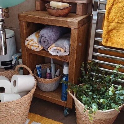 Small Rustic Storage Unit - Etsy UK