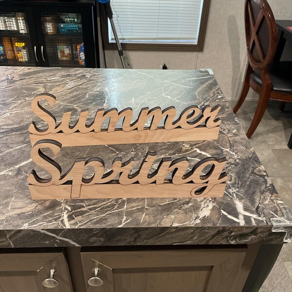 Custom Laser Cut Stand up or Hanging Sign Classic Script Unfinished - Etsy