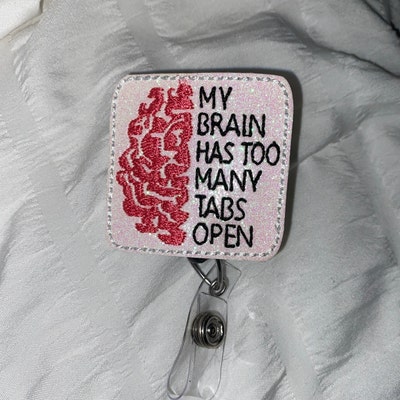 Brain Badge Reel, Brain Badge Holder, Brain Badge Clip, Brain ID Badge ...