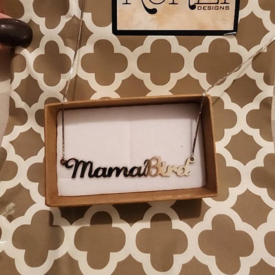 Name Necklace Personalized Gold Layla Style - Etsy